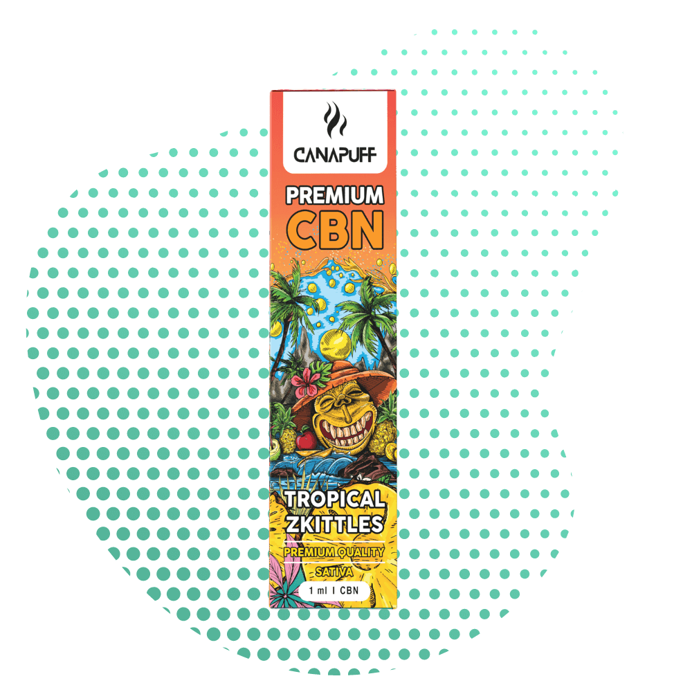 CBN Vape Kartusche - Tropische Zkittles - CanaPuff 1ml