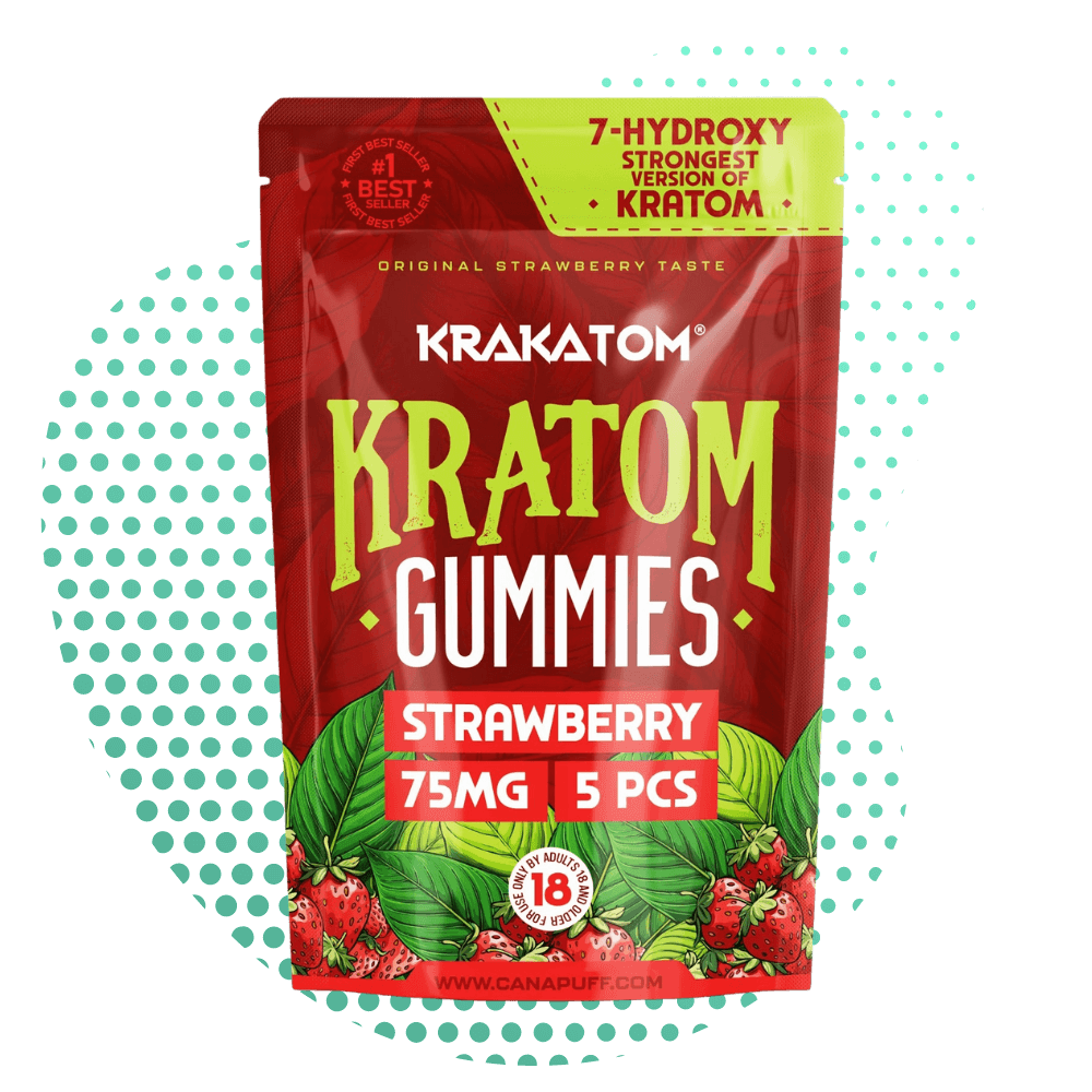 7-Hydroxy Kratom Gummies - Erdbeere, fruchtig & entspannend